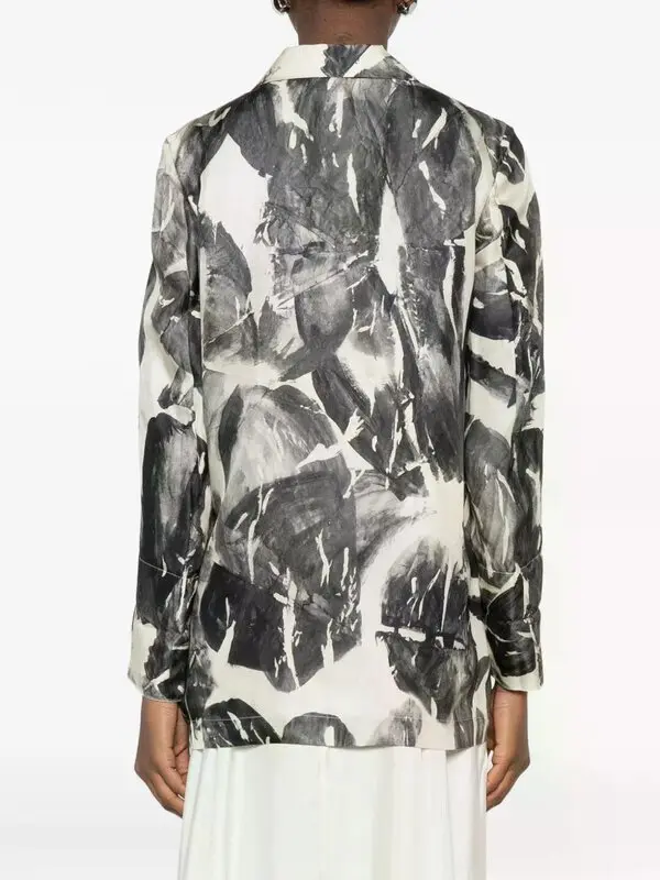 ALYSI Monopetto Floral Jacket - White
