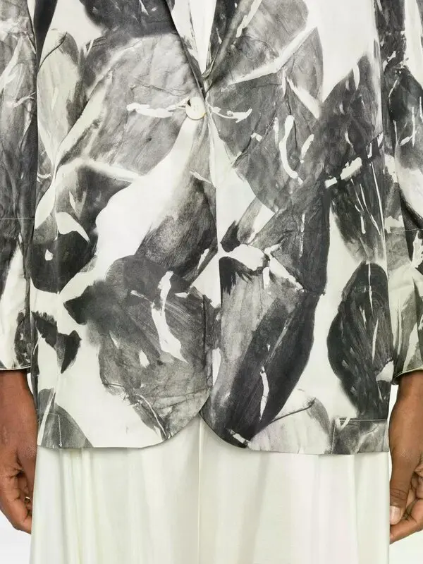 ALYSI Monopetto Floral Jacket - White