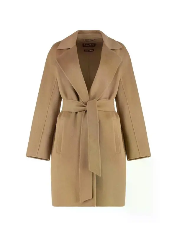Max Mara Notched-collar Coat - Neutrals