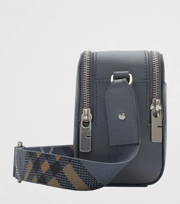Burberry Leather Cross-body Bag - Blue