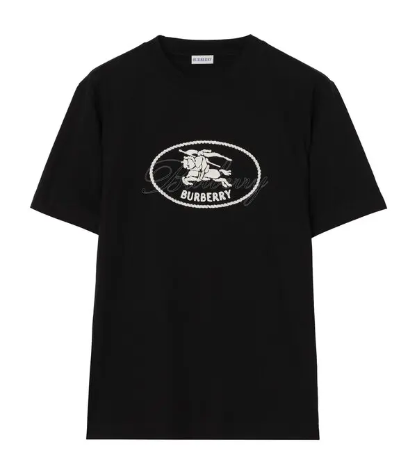 Burberry Ekd Stamp T-shirt - Black