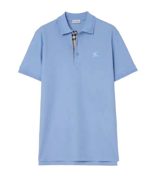 Burberry Cotton Polo Shirt - Blue