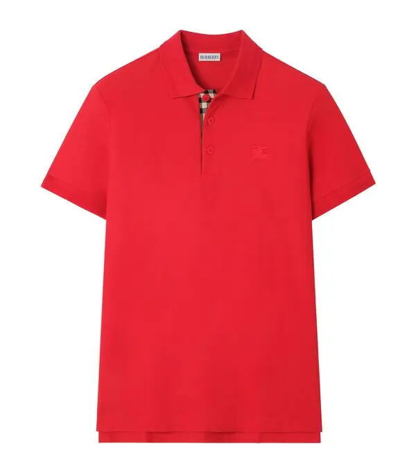 Burberry Cotton Polo Shirt - Red