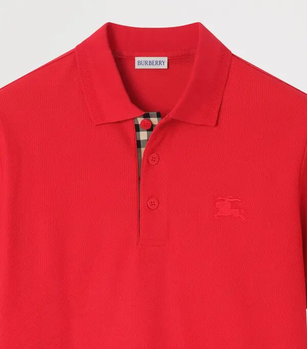 Burberry Cotton Polo Shirt - Red