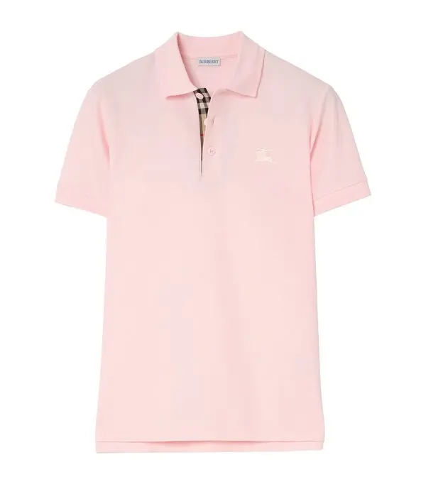 Burberry Cotton Polo Shirt - Pink