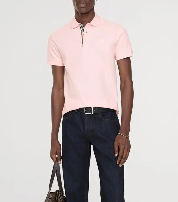 Burberry Cotton Polo Shirt - Pink