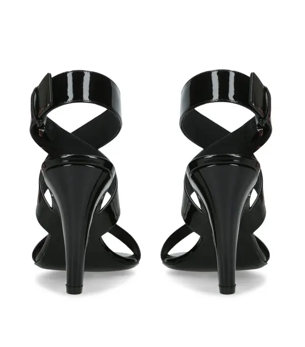 Alaïa Patent Leather Cone Sandals 90 - Black