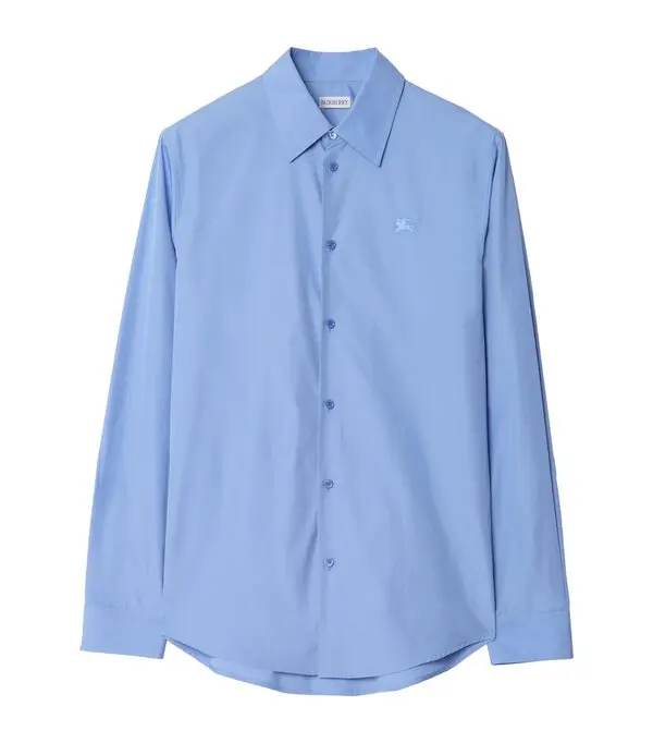 Burberry Cotton Poplin Shirt - Blue