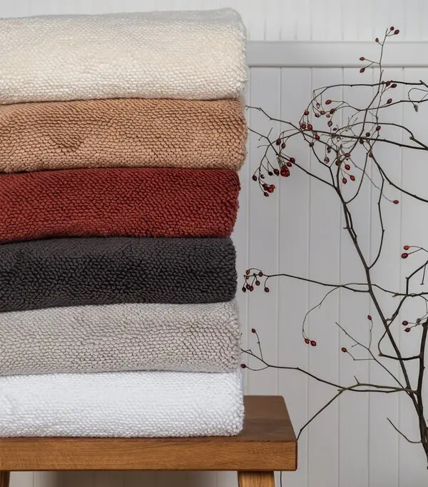 HAMAM Organic Cotton Pera Bath Mat - Grey