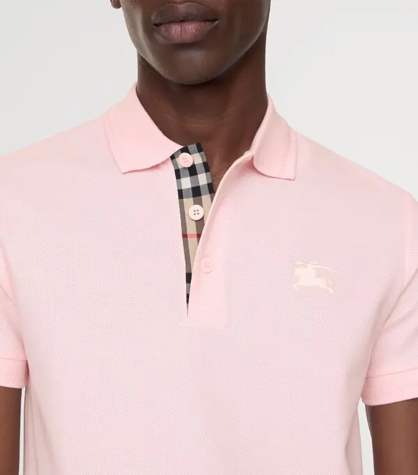Burberry Cotton Polo Shirt - Pink