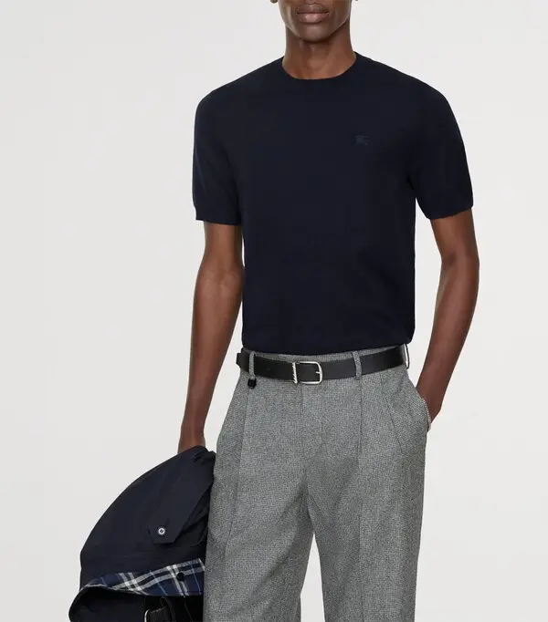 Burberry Cashmere T-shirt - Navy