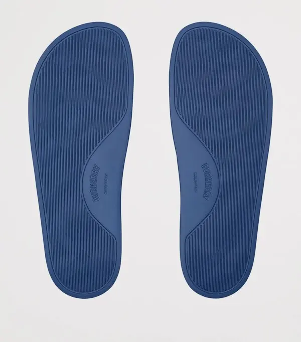 Burberry Logo Slides - Blue