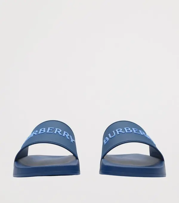 Burberry Logo Slides - Blue