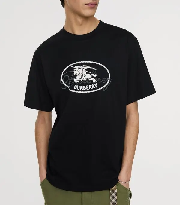 Burberry Ekd Stamp T-shirt - Black