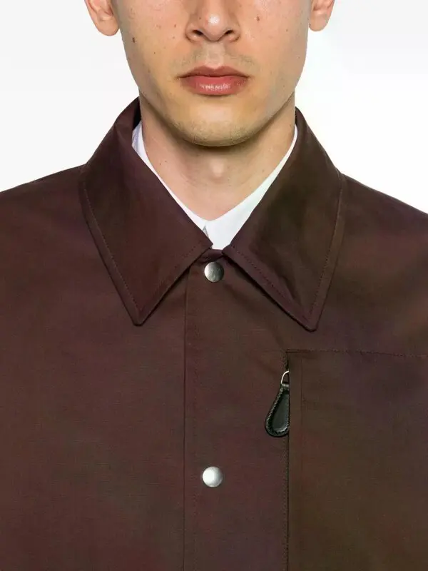 JIL SANDER Press-stud Jacket - Brown
