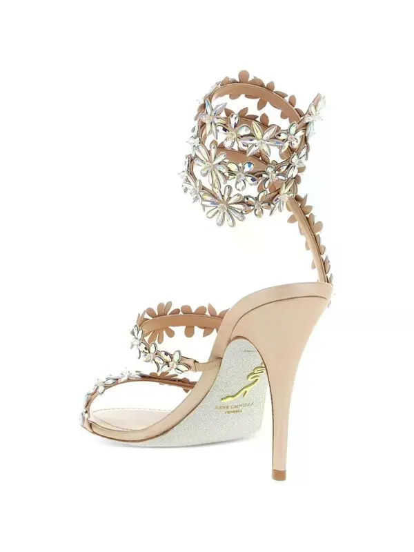 Rene Caovilla Eva Floral-embellished Sandals