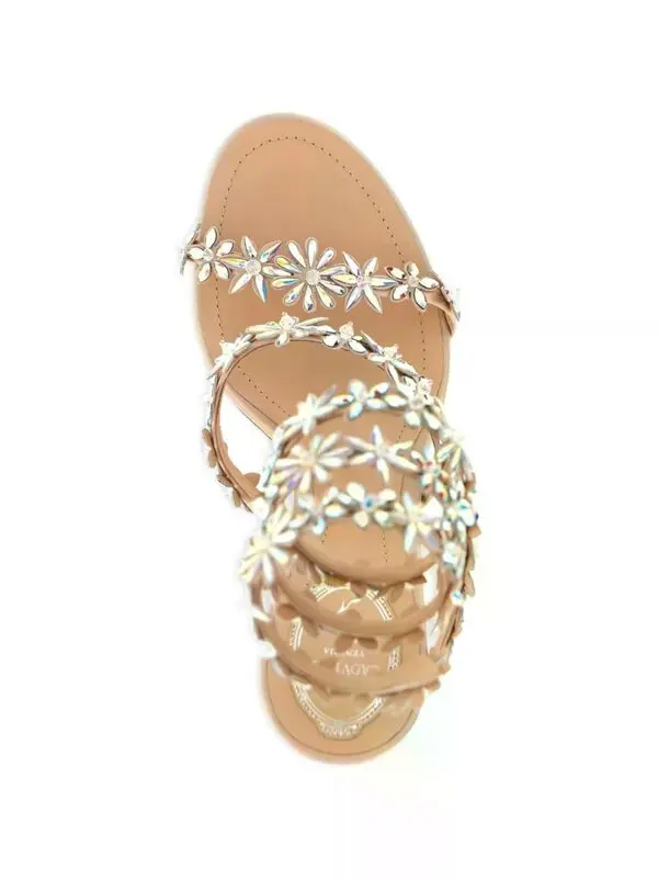 Rene Caovilla Eva Floral-embellished Sandals