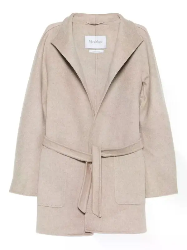 Max Mara Short Belted Coat - Neutrals