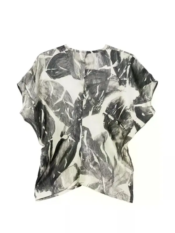 ALYSI Printed V-neck Shirt