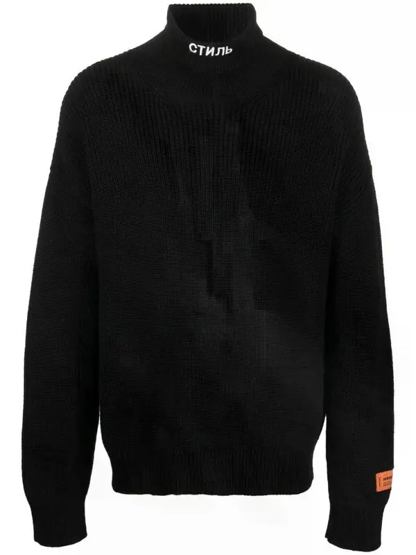 Heron Preston Embroidered Roll-neck Jumper