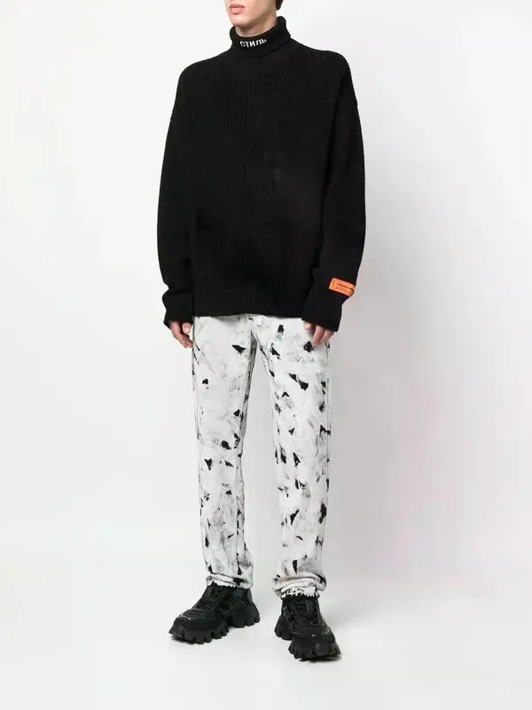 Heron Preston Embroidered Roll-neck Jumper