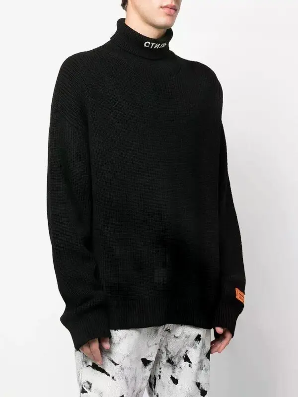 Heron Preston Embroidered Roll-neck Jumper