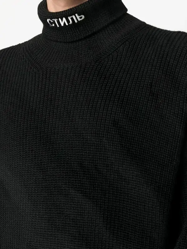 Heron Preston Embroidered Roll-neck Jumper