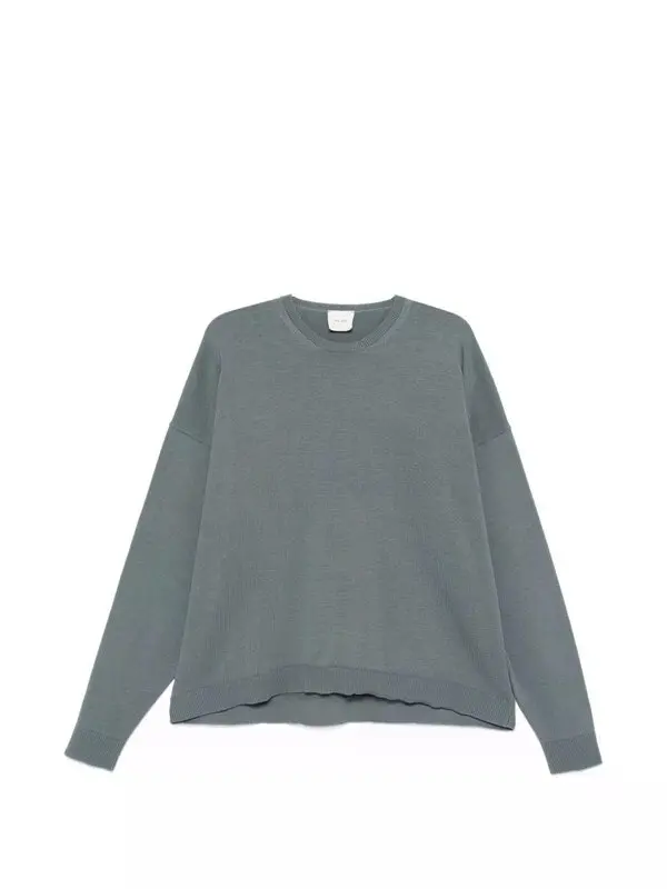 ALYSI Panelled Sweater - Blue