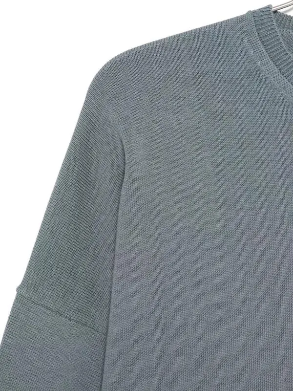 ALYSI Panelled Sweater - Blue