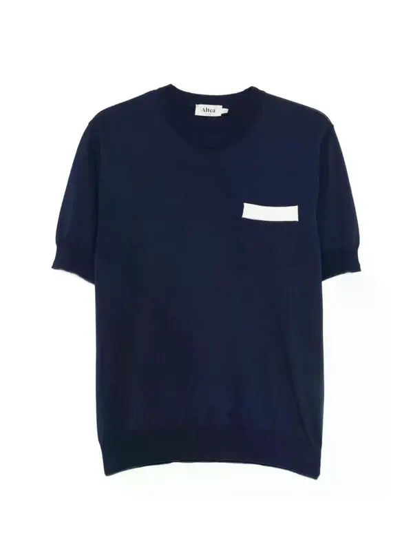 Altea Patch-pocket Short-sleeve T-shirt - Blue