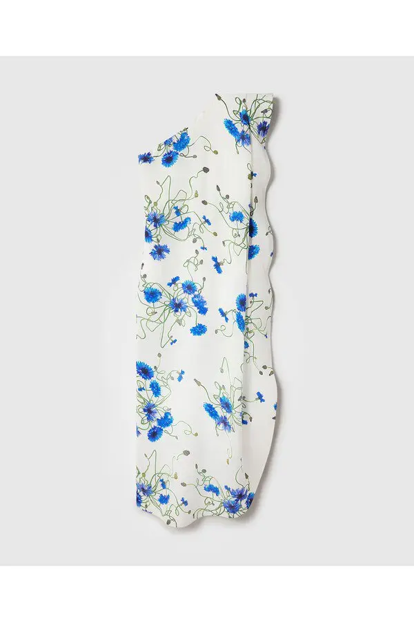 Stella McCartney Floral Print Asymmetric Cocktail Dress