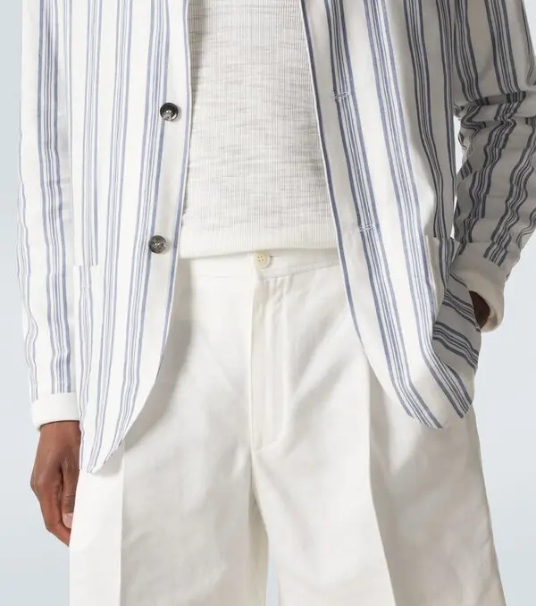 Brioni Linen And Cotton Shorts