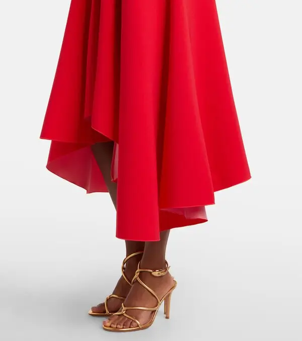 ROKSANDA Tatum Paneled Midi Dress - Red