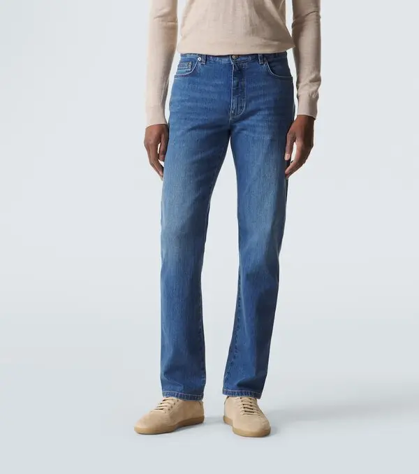 Zegna Slim-fit Jeans - Blue