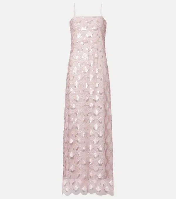 ROTATE BY BIRGER CHRISTENSEN Embellished Gown - Pink
