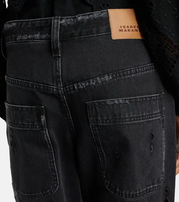Isabel Marant Étoile Amia Broderie Anglaise Flared Jeans
