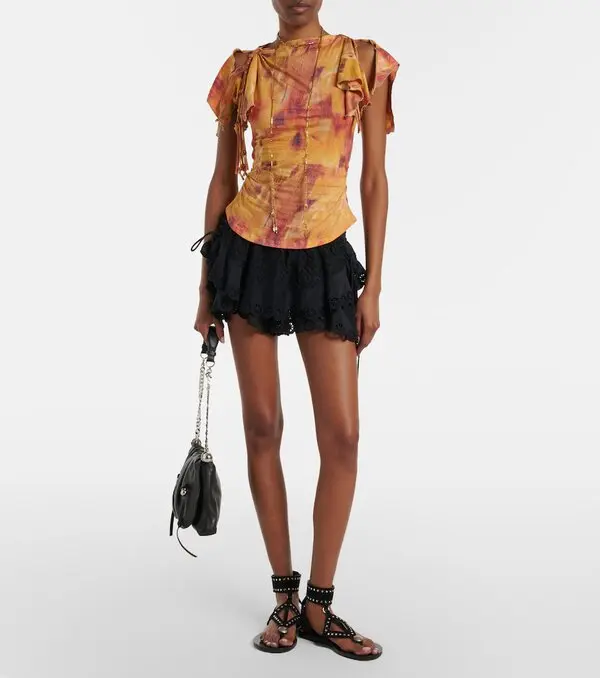 Isabel Marant Étoile Jazia Printed Ruffled Top - Multicoloured