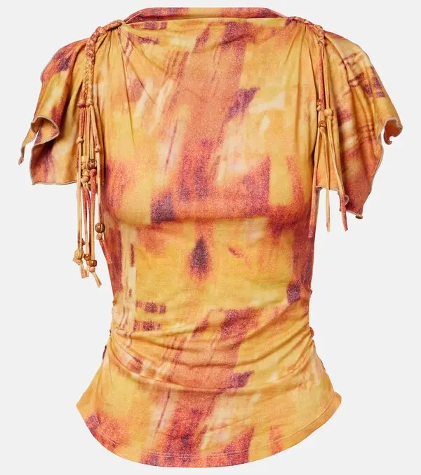 Isabel Marant Étoile Jazia Printed Ruffled Top - Multicoloured