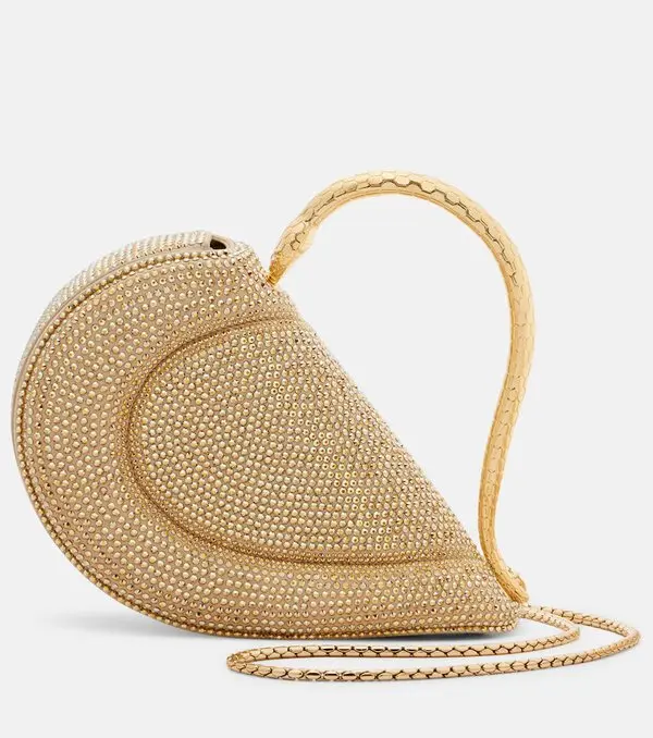 BVLGARI Serpenti Cuoricino Mini Top-handle Bag - Gold