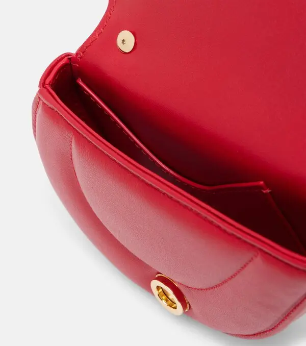 BVLGARI Serpenti Cuoricino Mini Top-handle Bag - Red