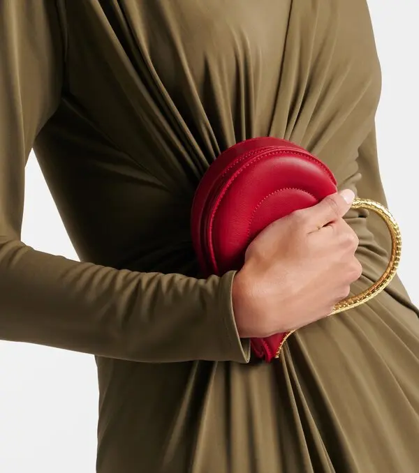 BVLGARI Serpenti Cuoricino Mini Top-handle Bag - Red