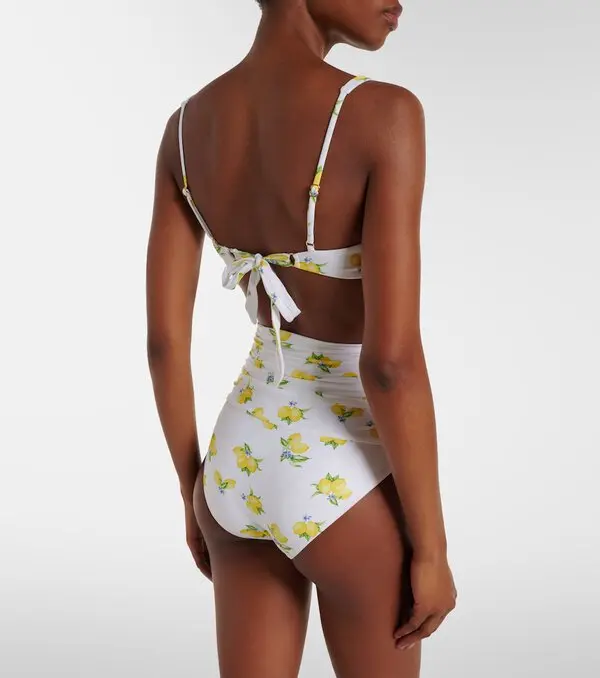 Melissa Odabash Tobago Printed Ruched Bikini Bottom