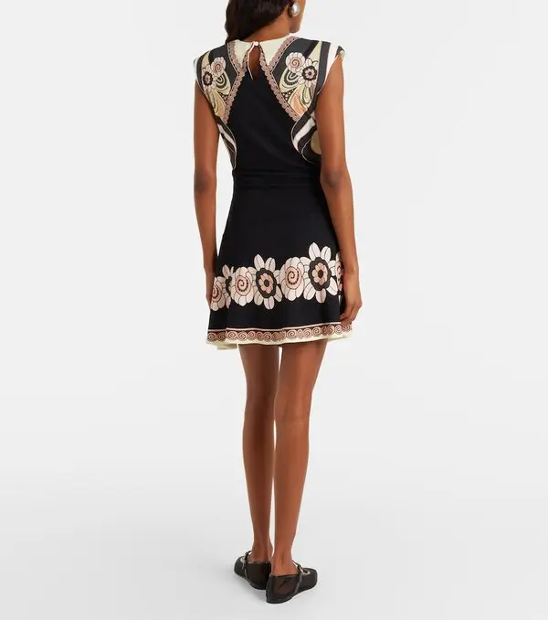 La DoubleJ Lela Printed Jersey Minidress - Multicoloured