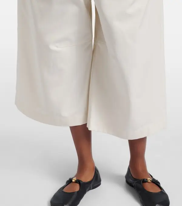 Loewe Cotton And Silk Gabardine Culottes