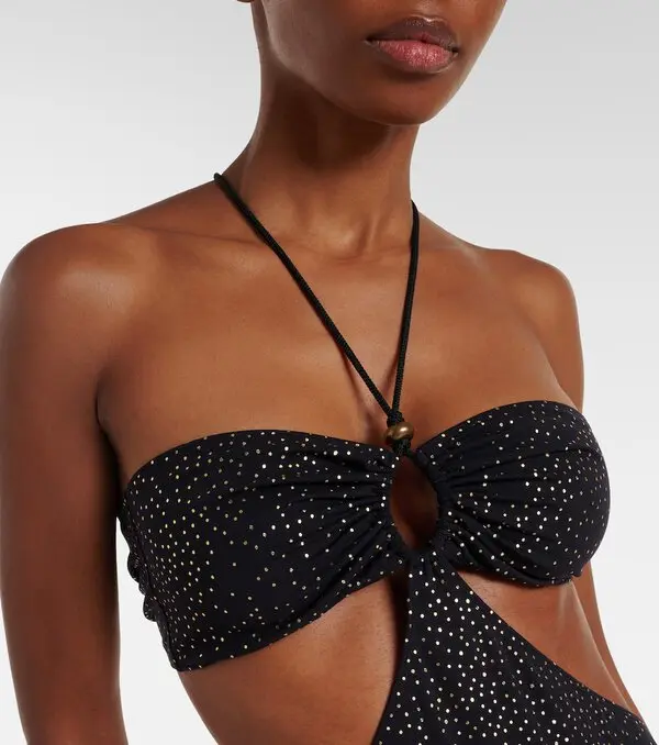 Isabel Marant Étoile Idoya Polka-dot Cutout Swimsuit