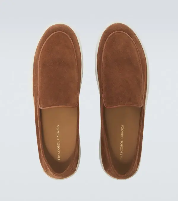 Frescobol Carioca Suede Loafers - Brown