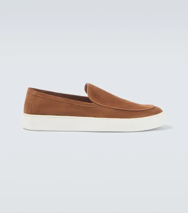 Frescobol Carioca Suede Loafers - Brown