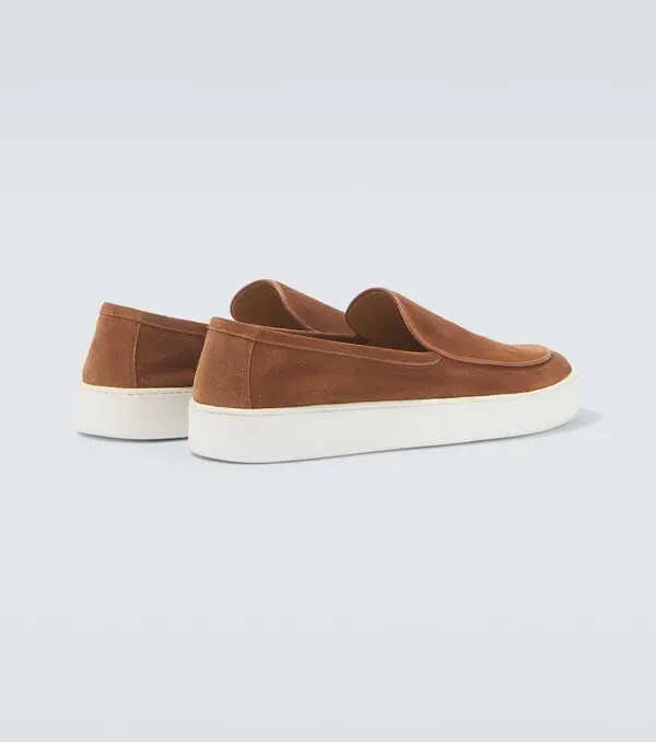 Frescobol Carioca Suede Loafers - Brown