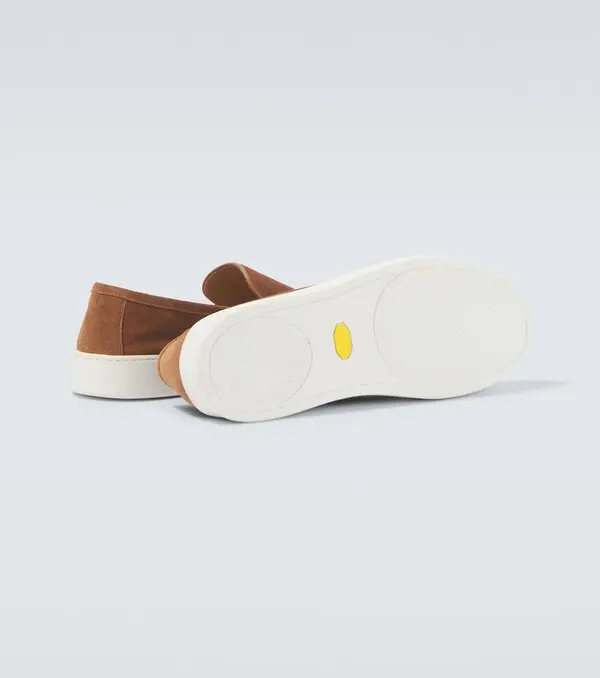 Frescobol Carioca Suede Loafers - Brown