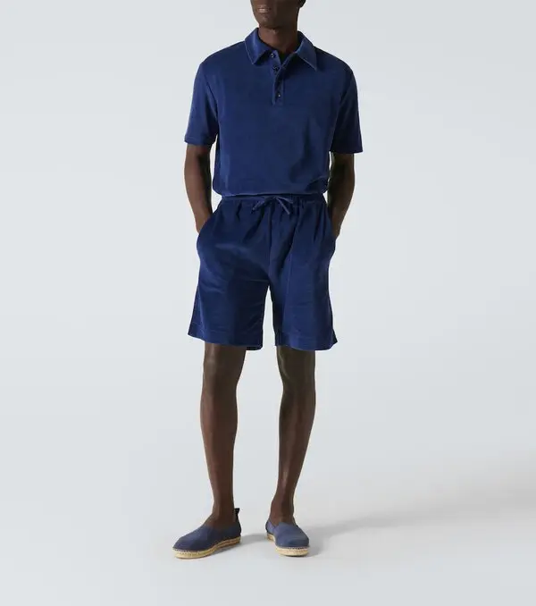 Frescobol Carioca Helio Suede Espadrilles - Blue